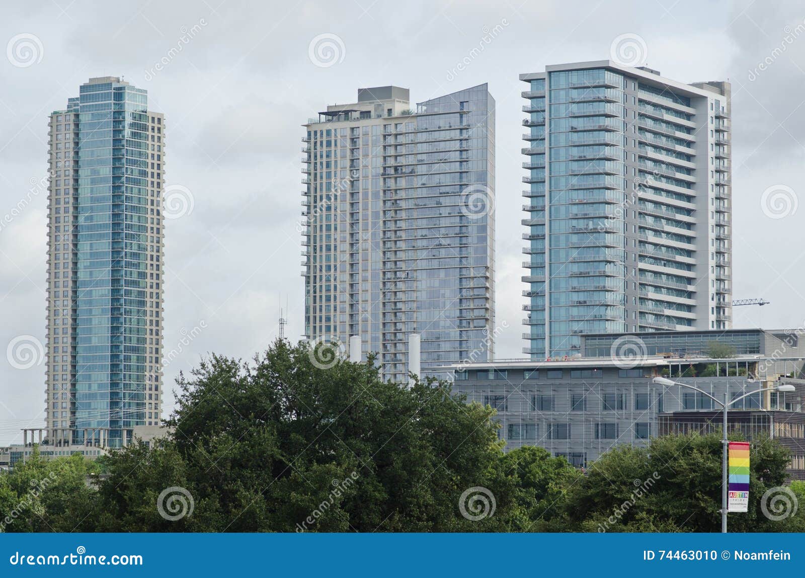 Skyscrapers of Downtown Austin TX Editorial Image - Image of tall ...