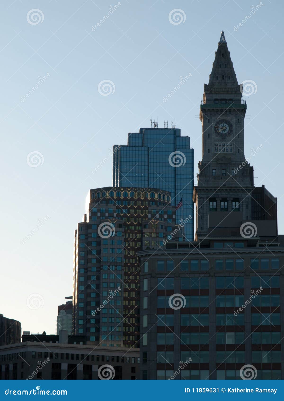 Skyscrapers Downtown Boston Stock Image - Image of glass, tourism: 11859631