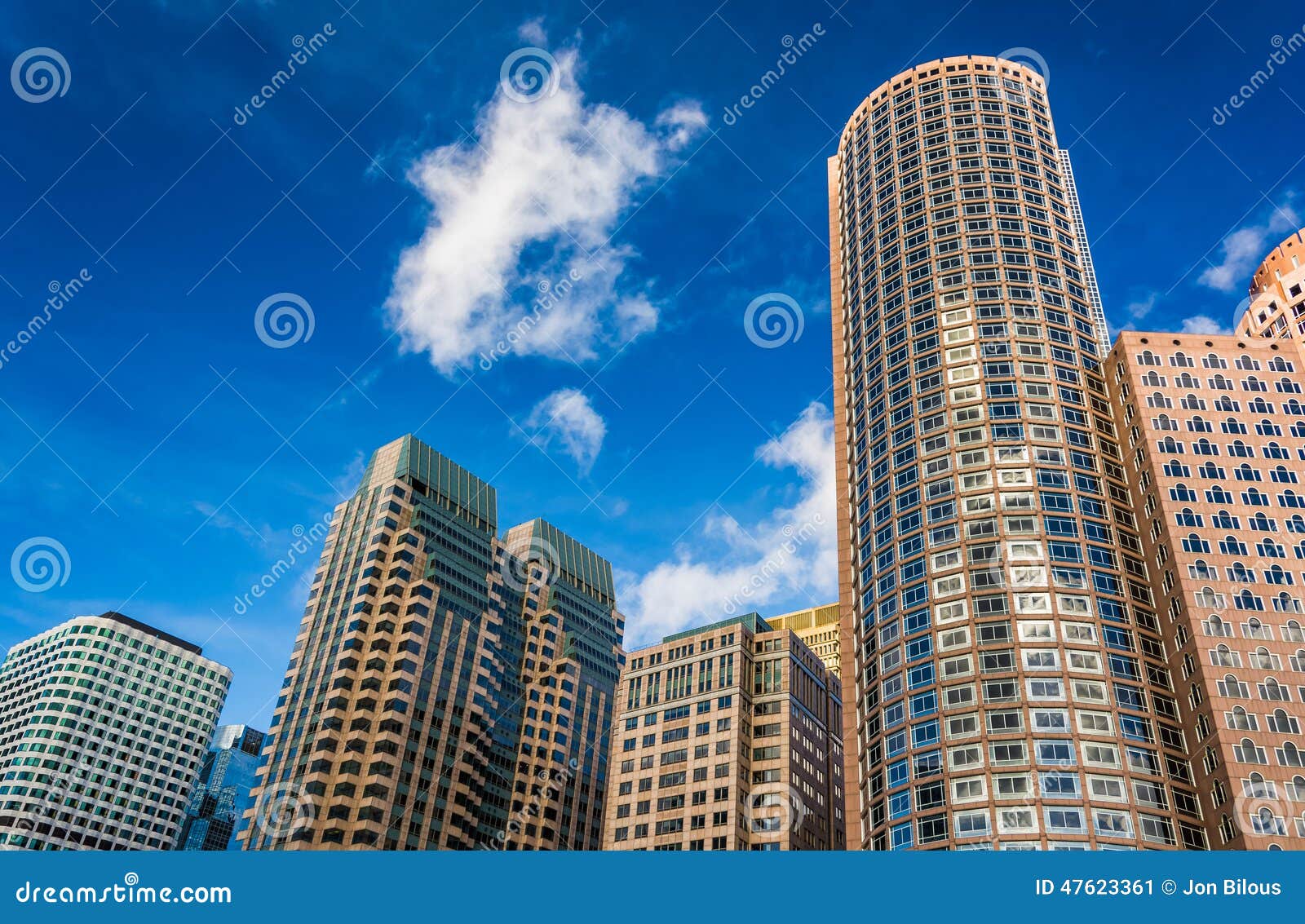 Skyscrapers in Downtown Boston, Massachusetts. Stock Image - Image of ...