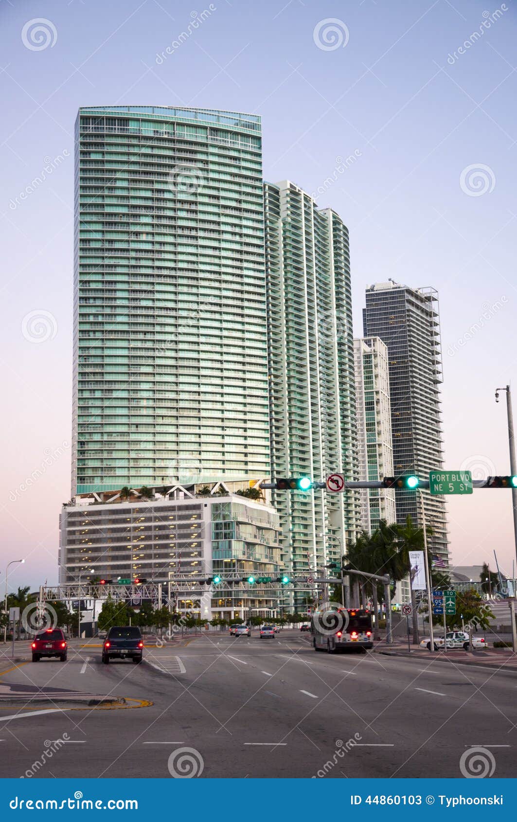 Skyscrapers Downtown in Miami Editorial Stock Photo - Image of miami ...