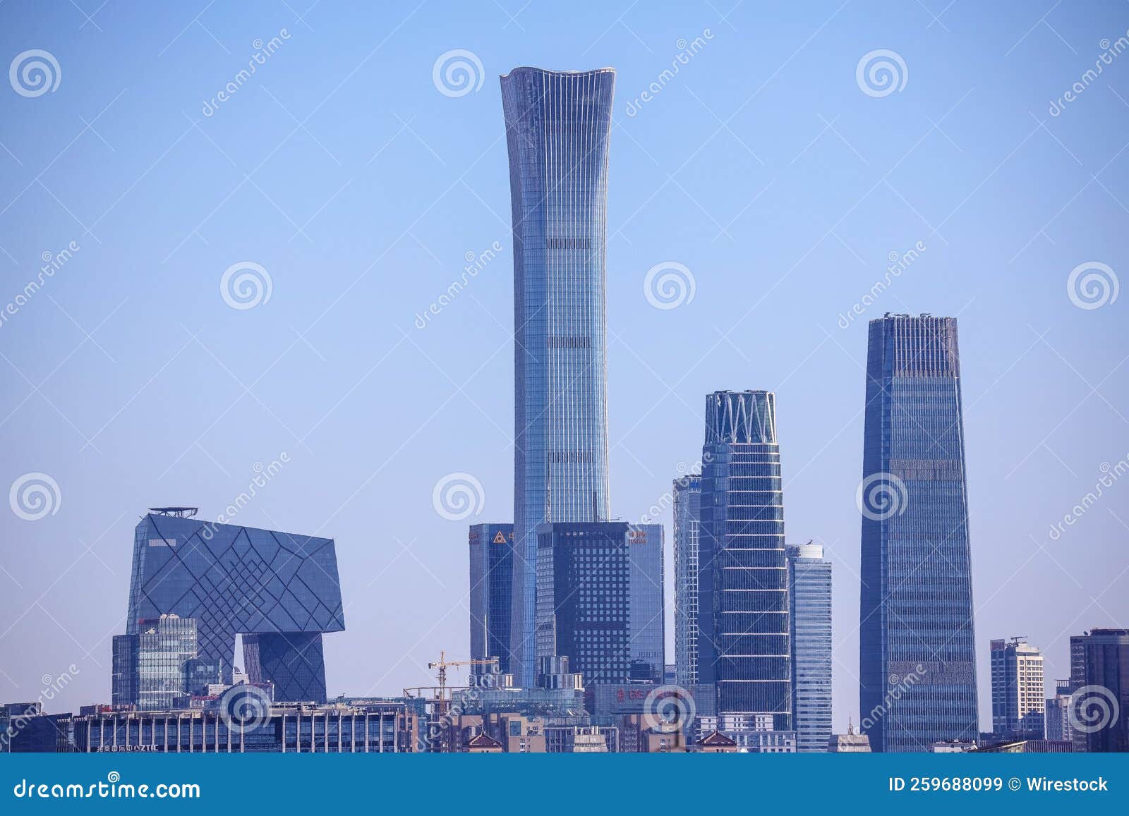 Skyscrapers on the East Third Ring Road of Beijing, China Stock Image ...