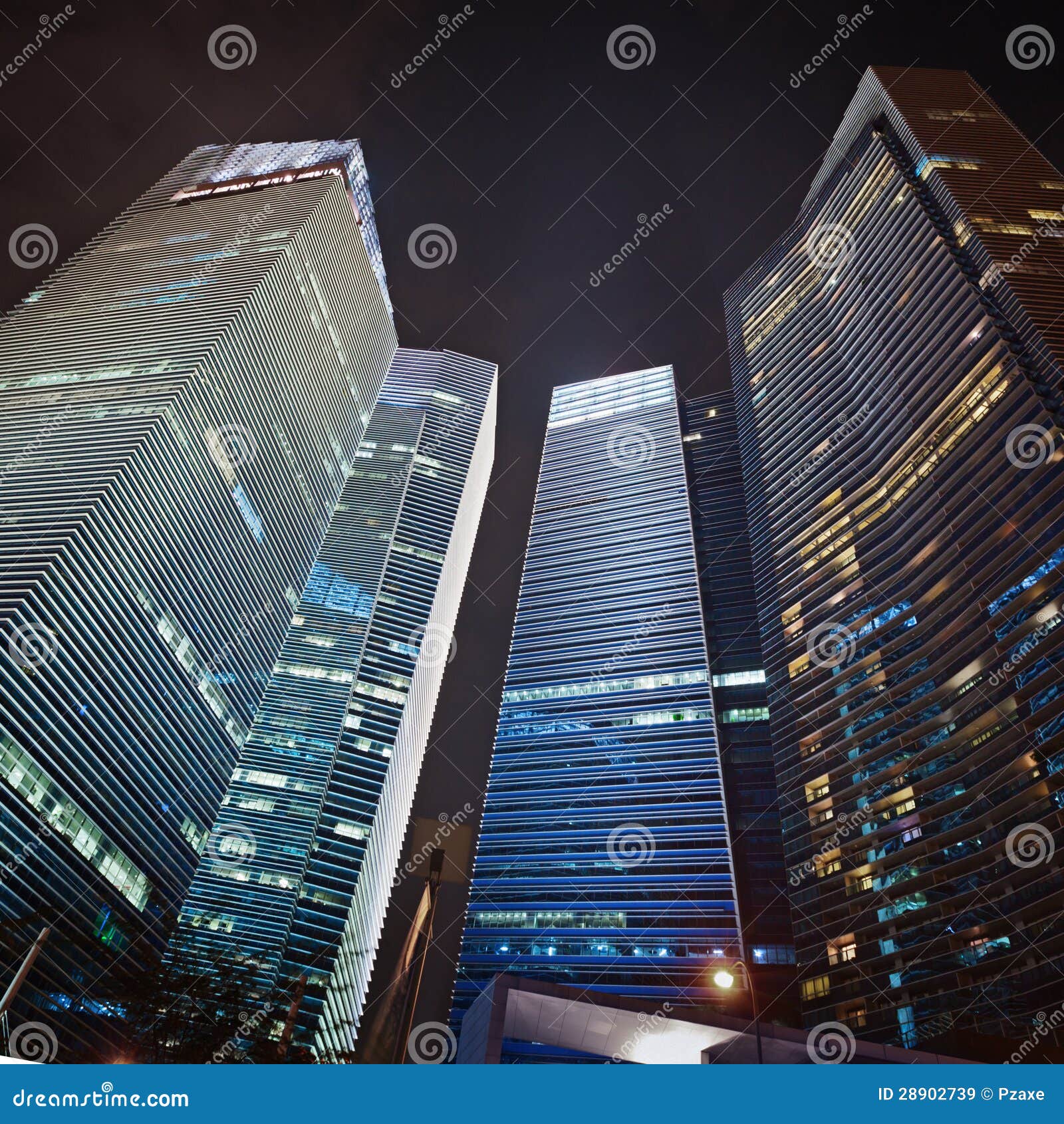 Skyscrapers of the Financial Center Stock Image - Image of design ...