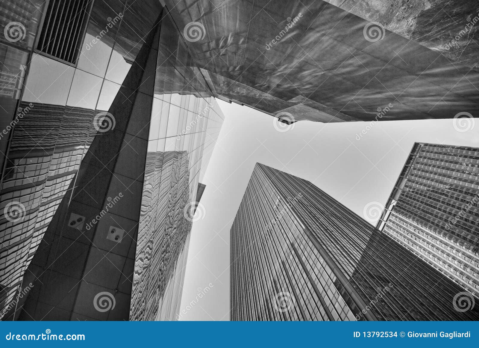 Skyscrapers from the Ground Stock Photo - Image of east, city: 13792534