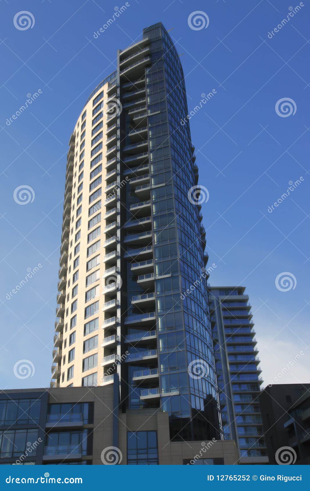 Skyscrapers, High Rises. stock photo. Image of amenities - 12765252