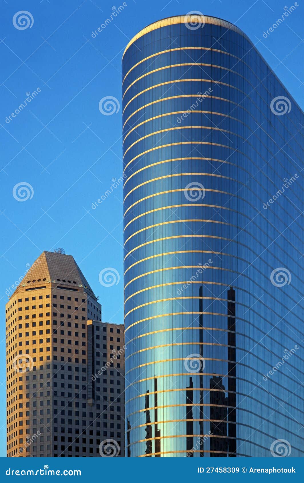 Skyscrapers, Houston, USA. stock image. Image of buildings - 27458309