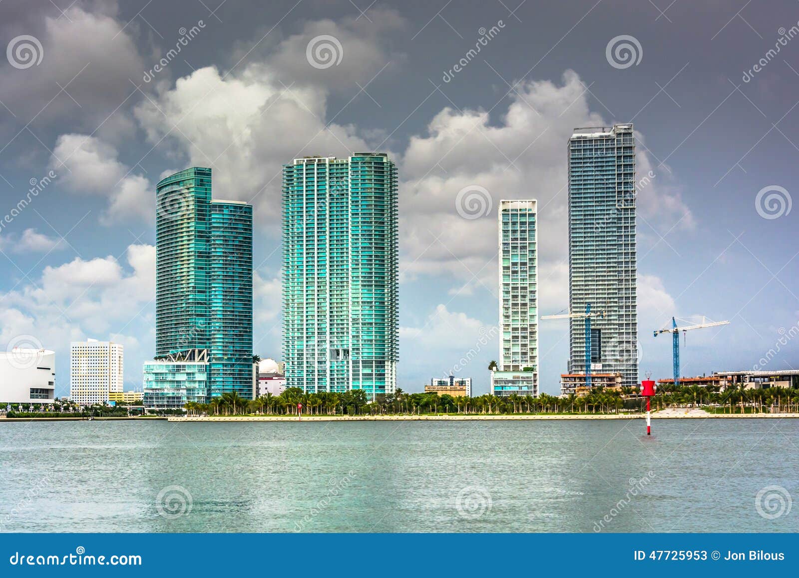 Skyscrapers in Miami, Florida. Stock Image - Image of skyscrapers ...
