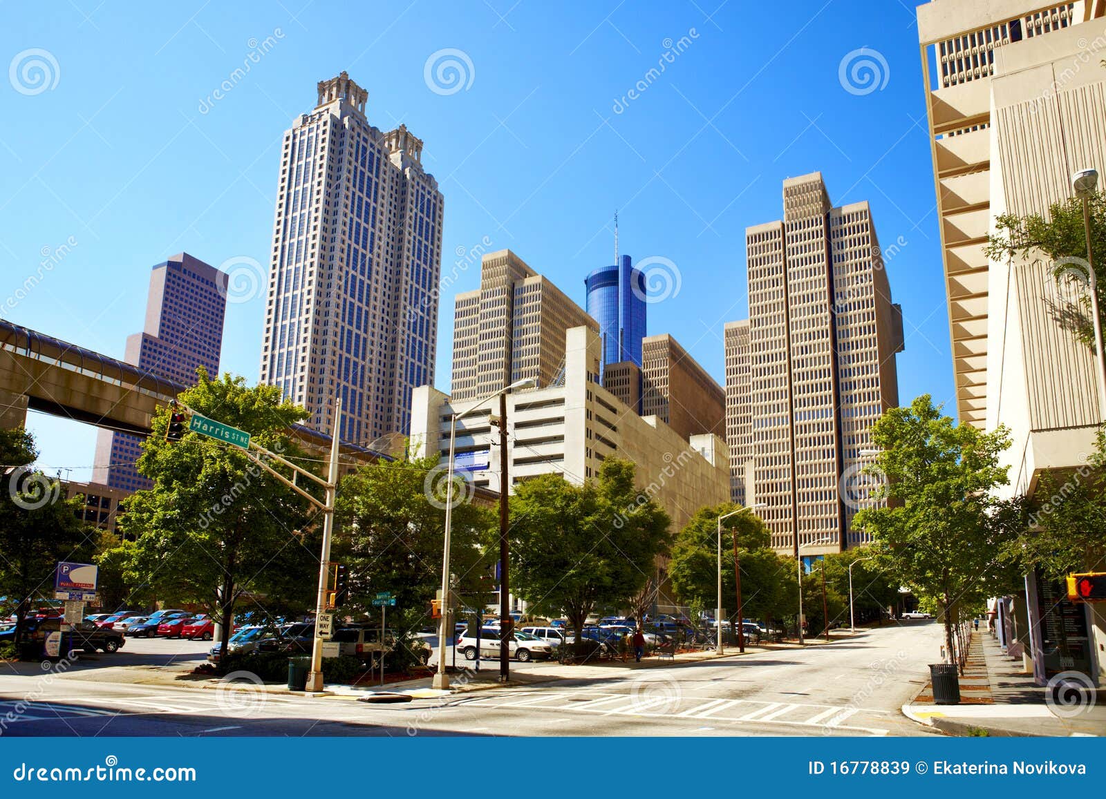 Skyscrapers in Midtown. Atlanta, GA. Stock Image - Image of fall, city ...