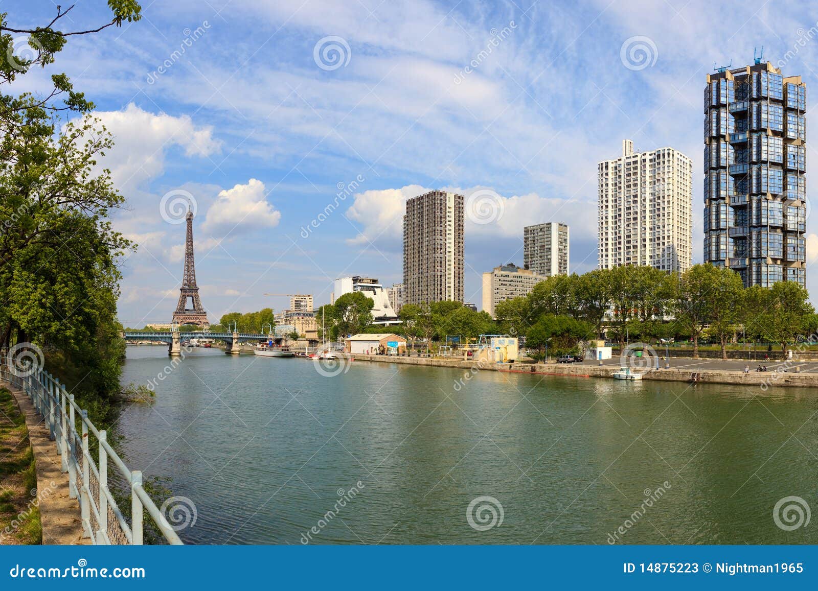 Skyscrapers in Paris stock image. Image of landscape - 14875223