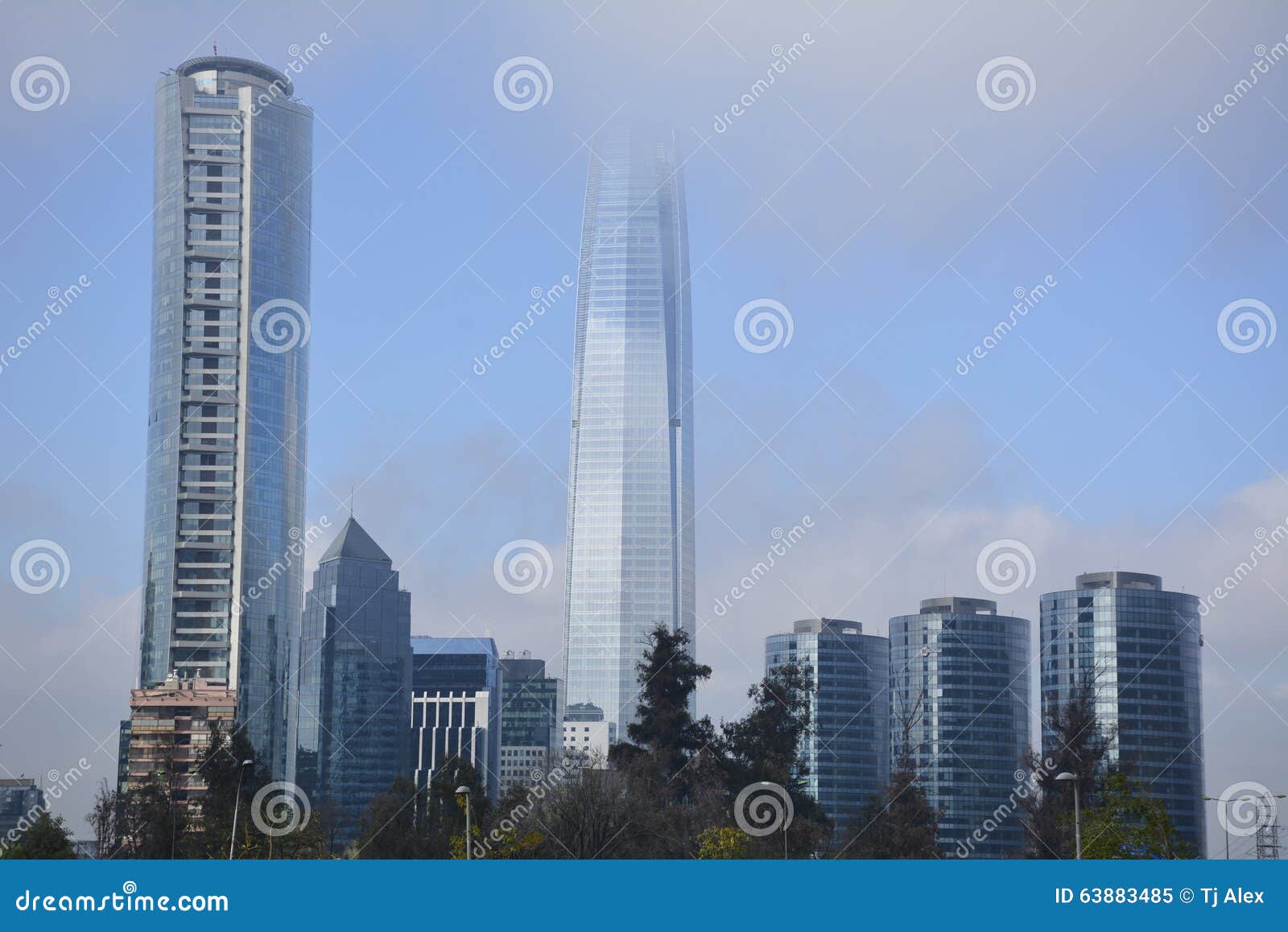 Skyscrapers in Santiago, Chile Editorial Image - Image of chile ...