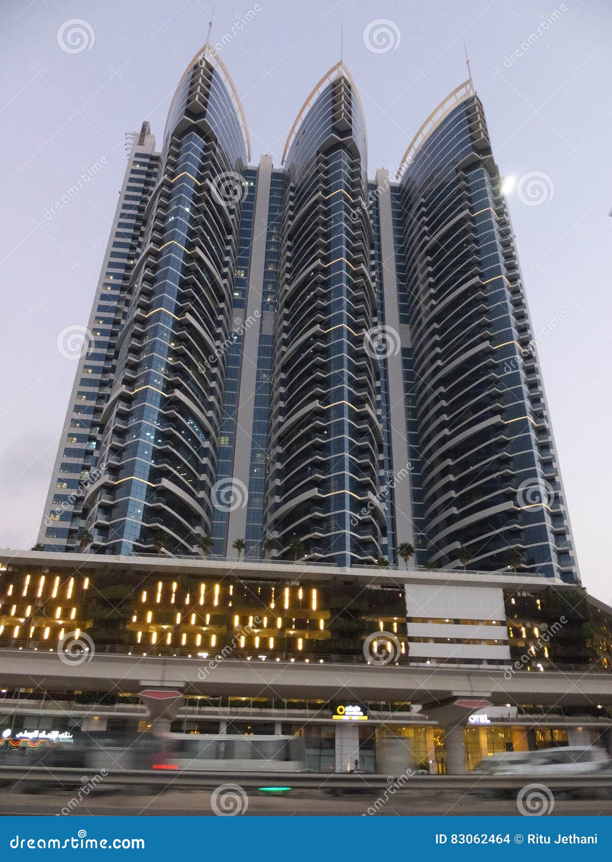 Skyscrapers on Sheikh Zayed Road in Dubai, UAE Editorial Stock Image ...