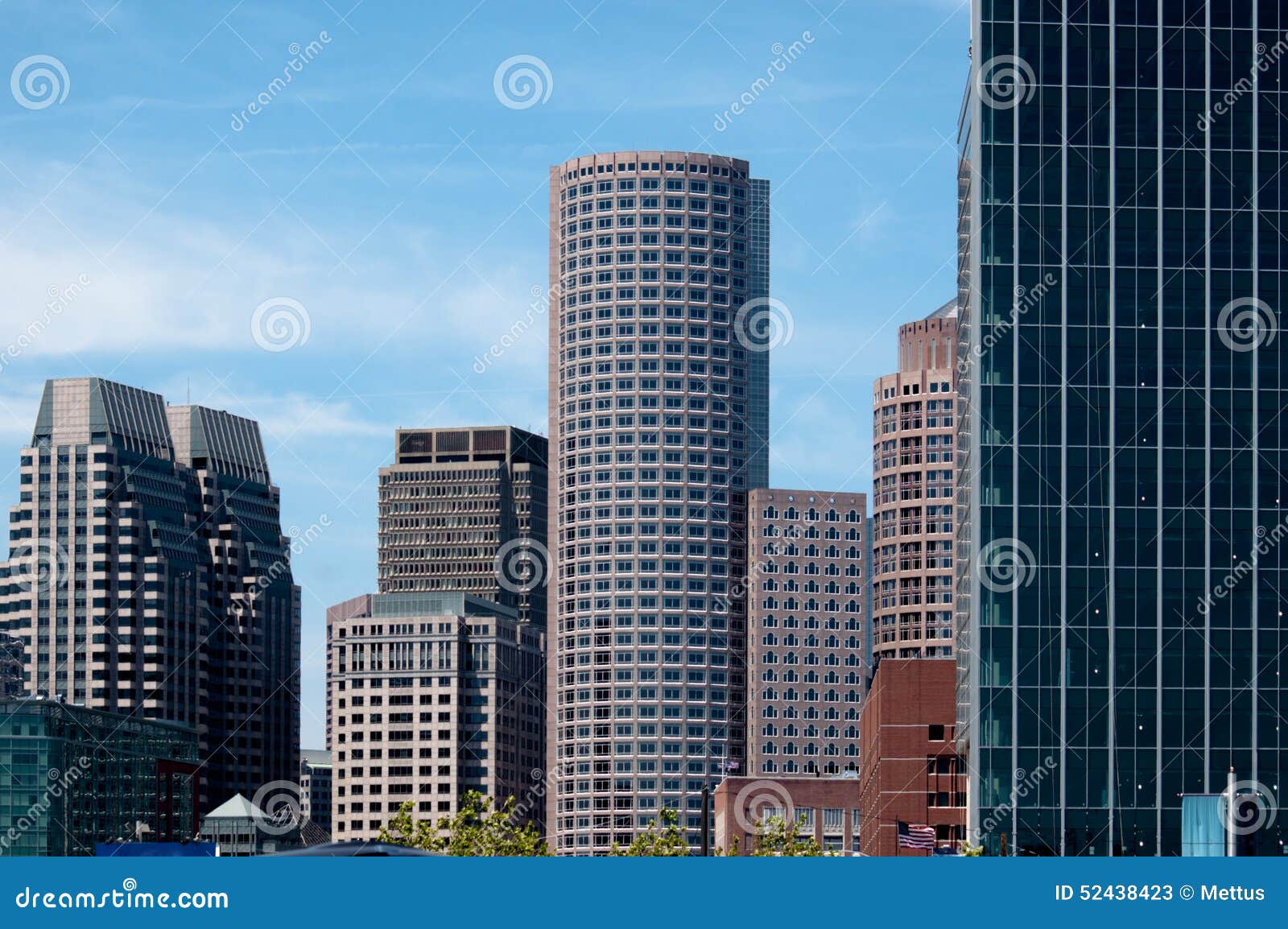 Skyscrapers on the Side of the Sky Stock Image - Image of mansion ...