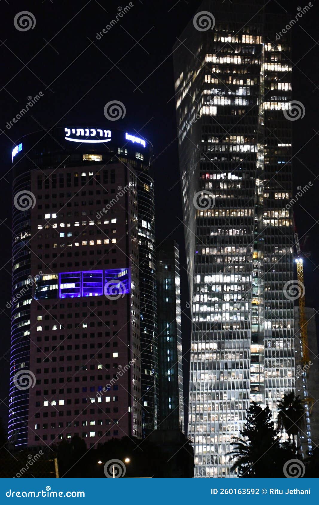 Skyscrapers in Tel Aviv in Israel Editorial Photography - Image of ...