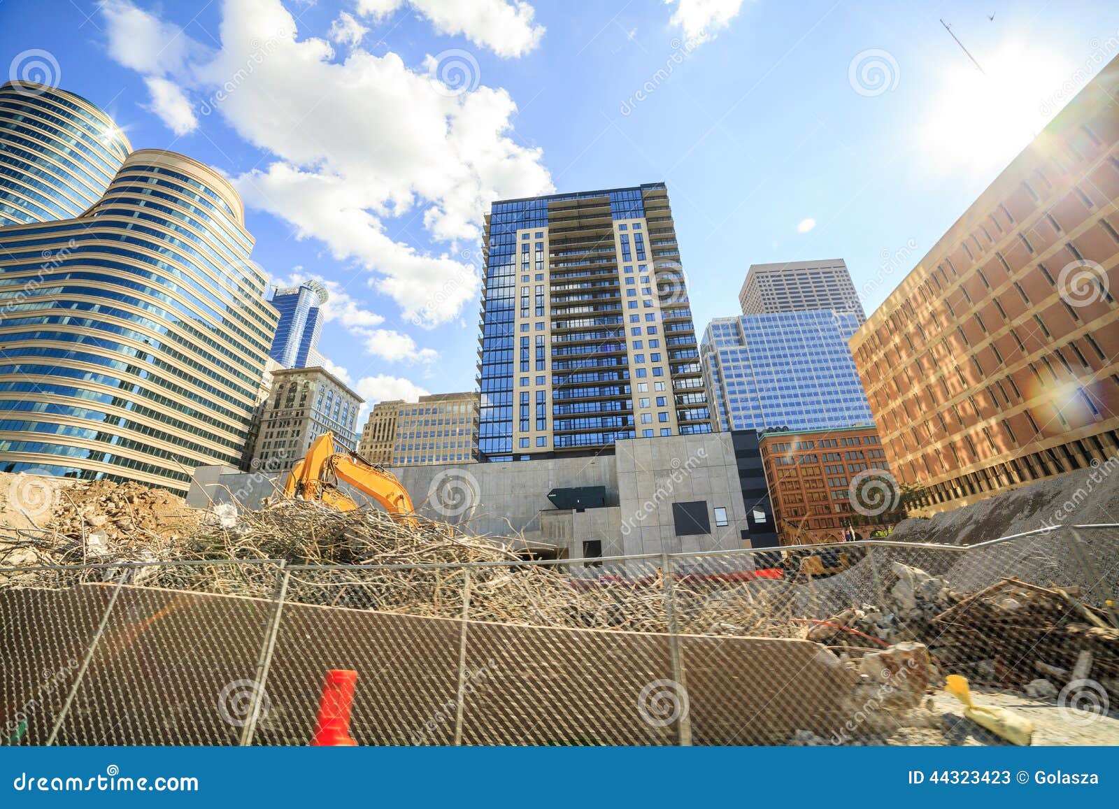 Skyscrapers Under Construction in Minneapolis, Minnesota, USA Stock ...