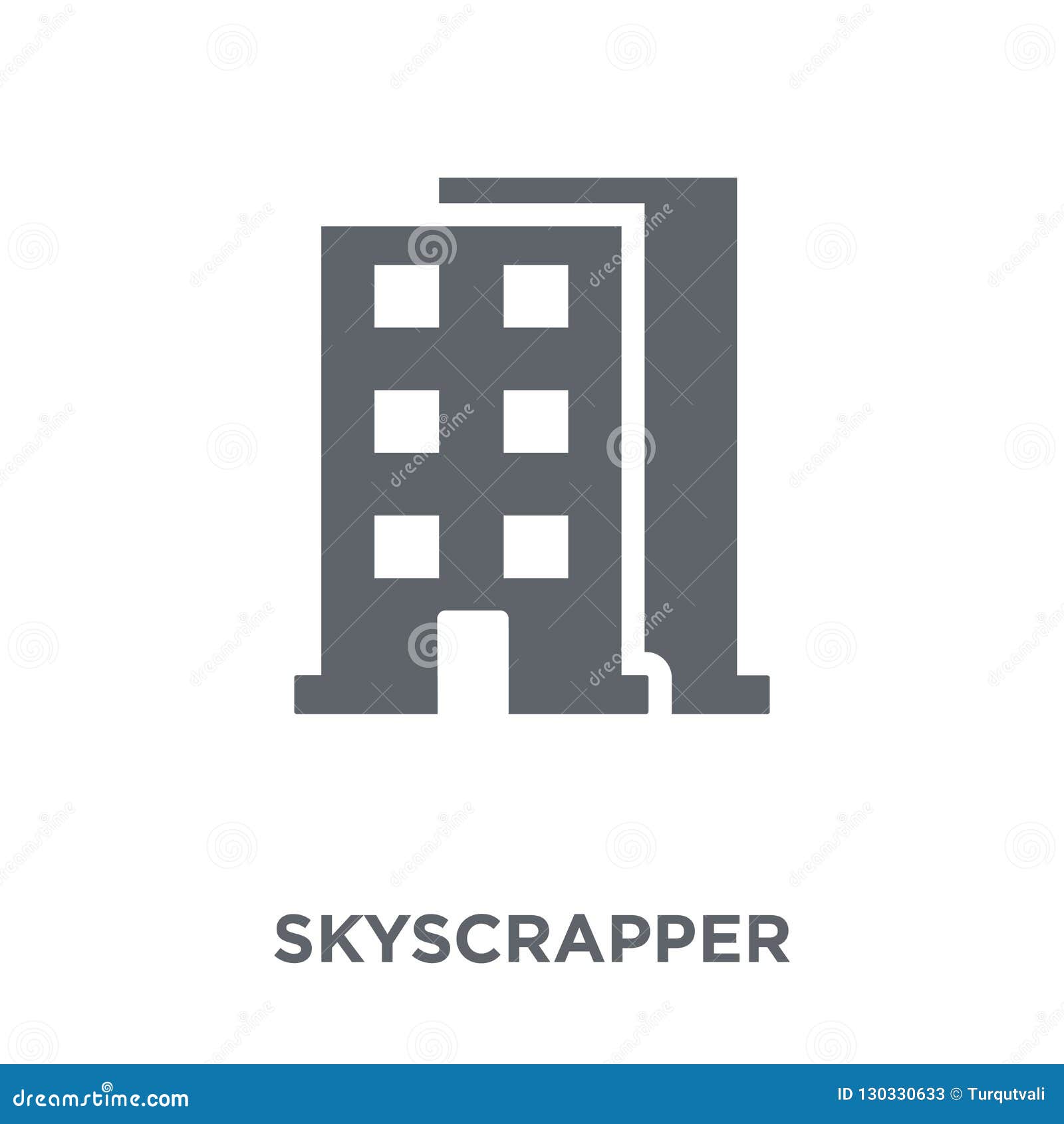 Skyscrapper Icon Vector Isolated On White Background, Skyscrapper Sign ...