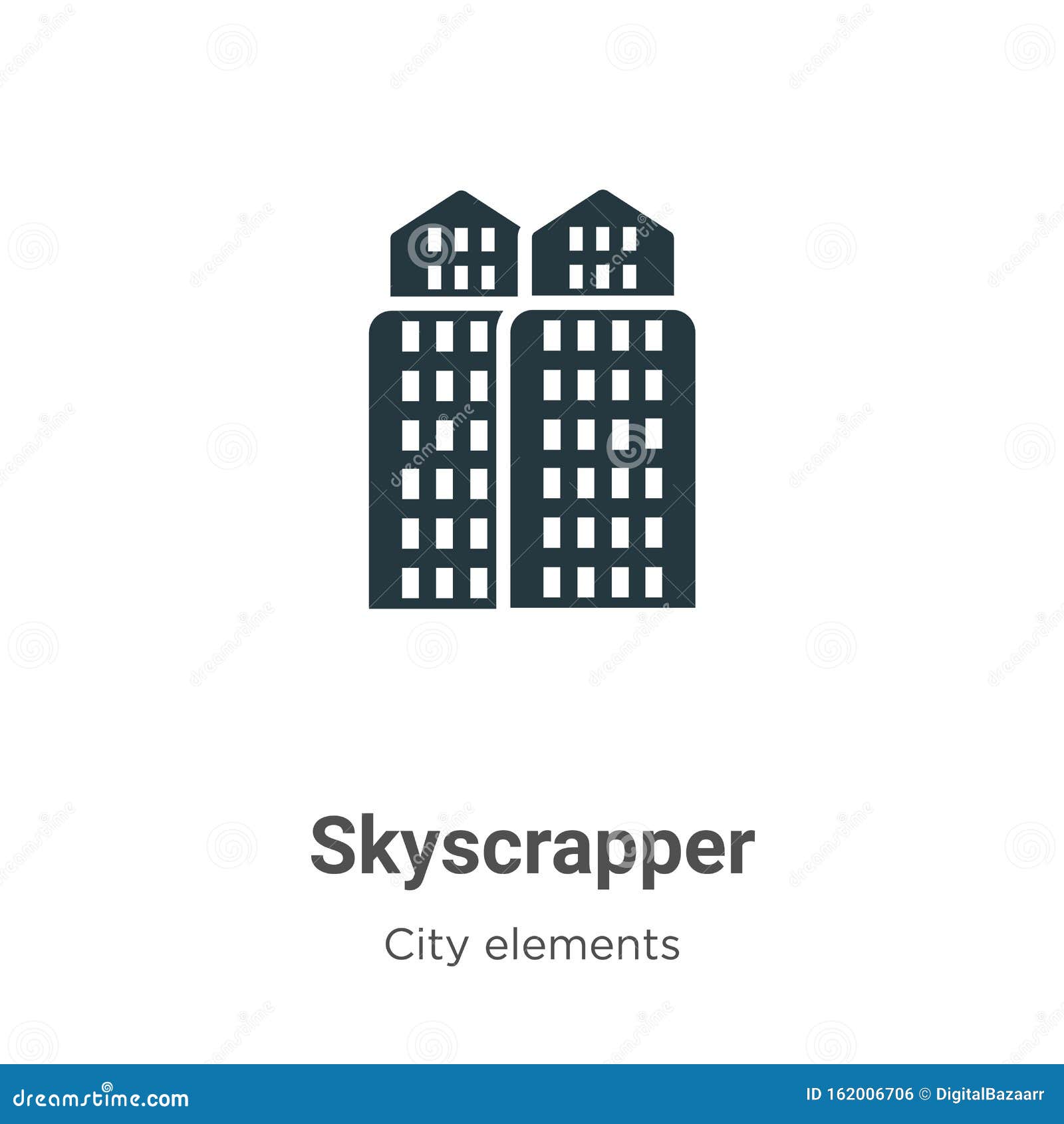 Skyscrapper Vector Line Icon, Linear Concept, Outline Sign, Symbol ...