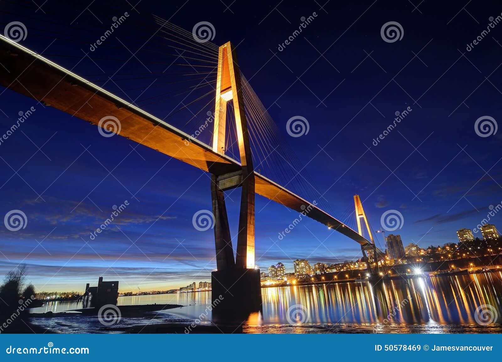 Skytrain Bridge at Blue Hour Stock Image - Image of bridge, blue: 50578469