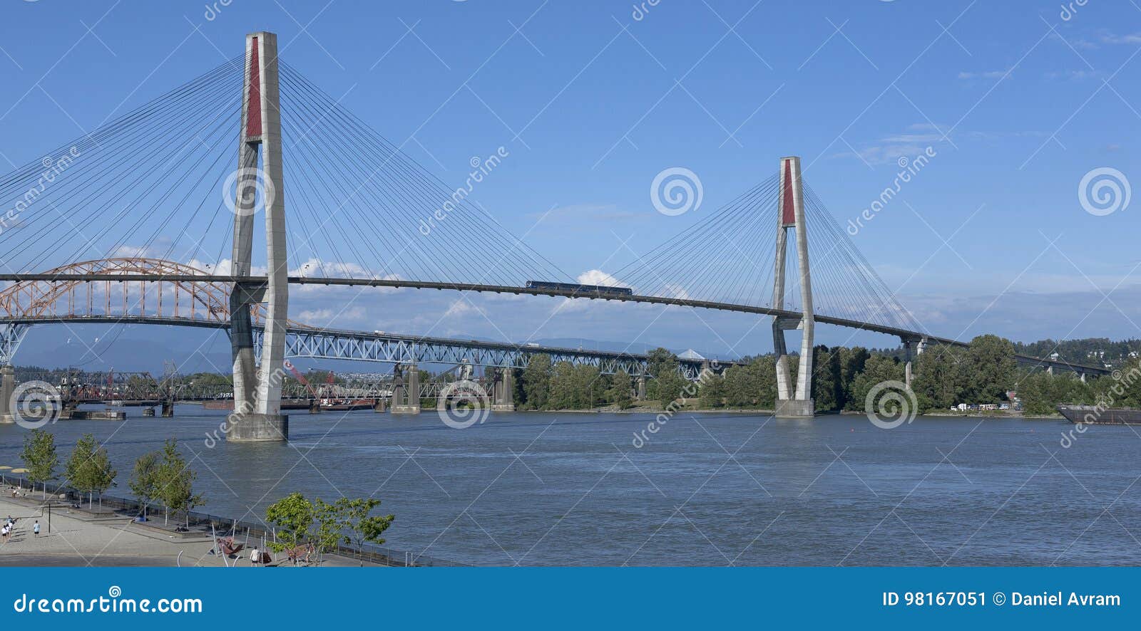 Sky Train Bridge, Surrey To New Westminster, BC. Canada Stock Image ...
