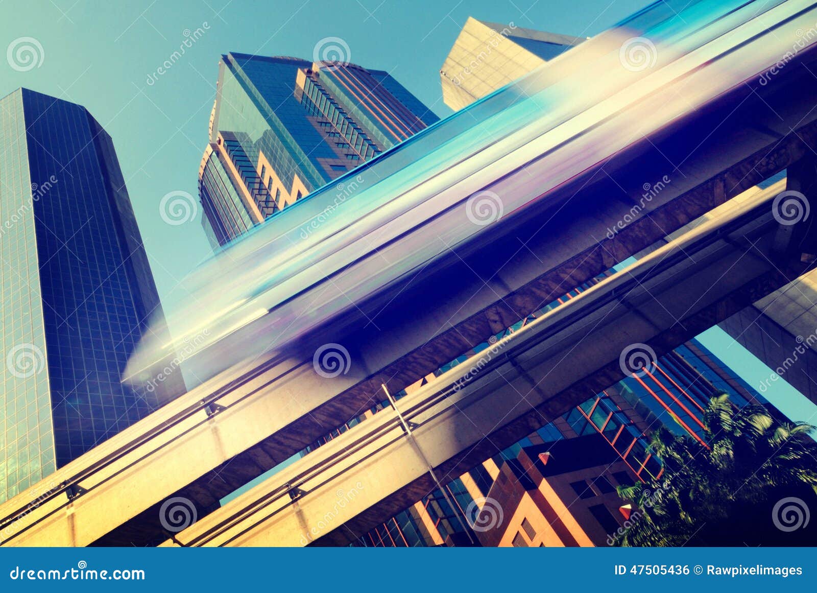 Skytrain Speed City Transportation Concept Stock Photo - Image of ...