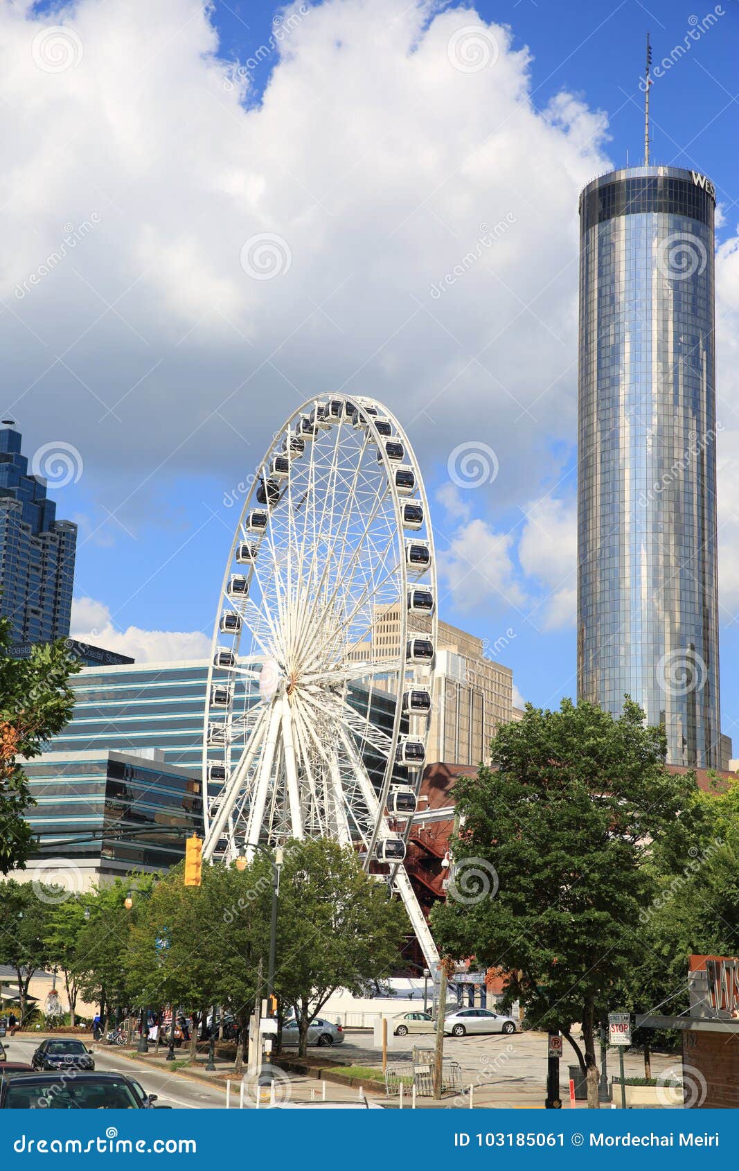 Skyview Atlanta photo éditorial. Image du états, tourisme - 103185061