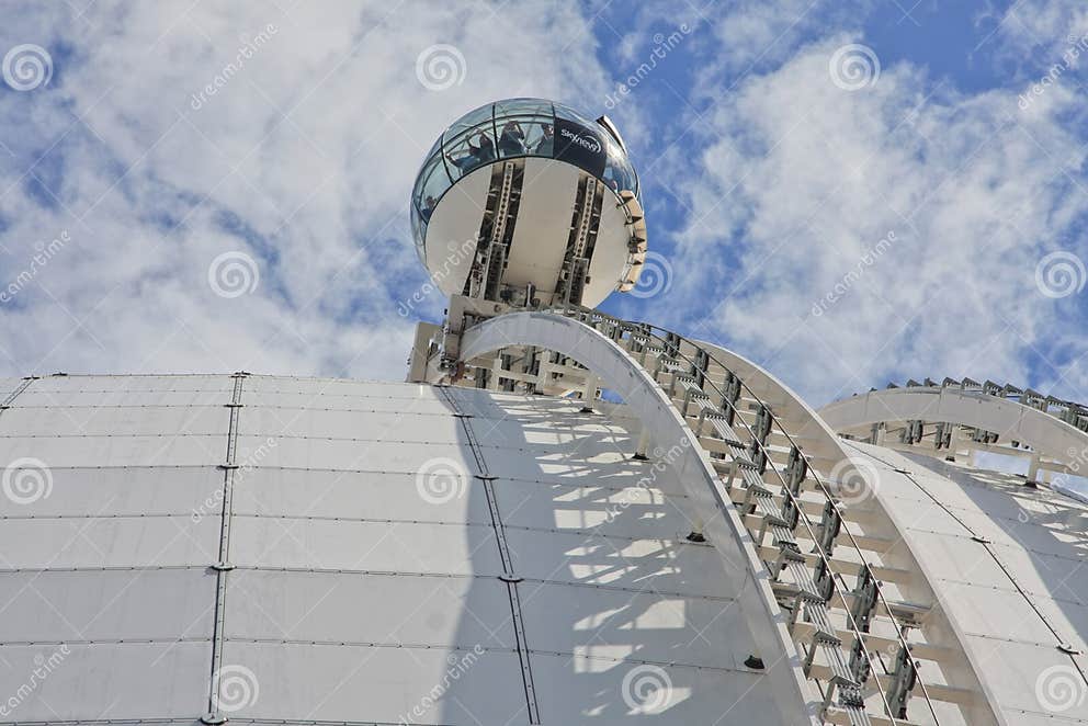 Skyview - Ericsson Globe editorial stock photo. Image of carrying ...