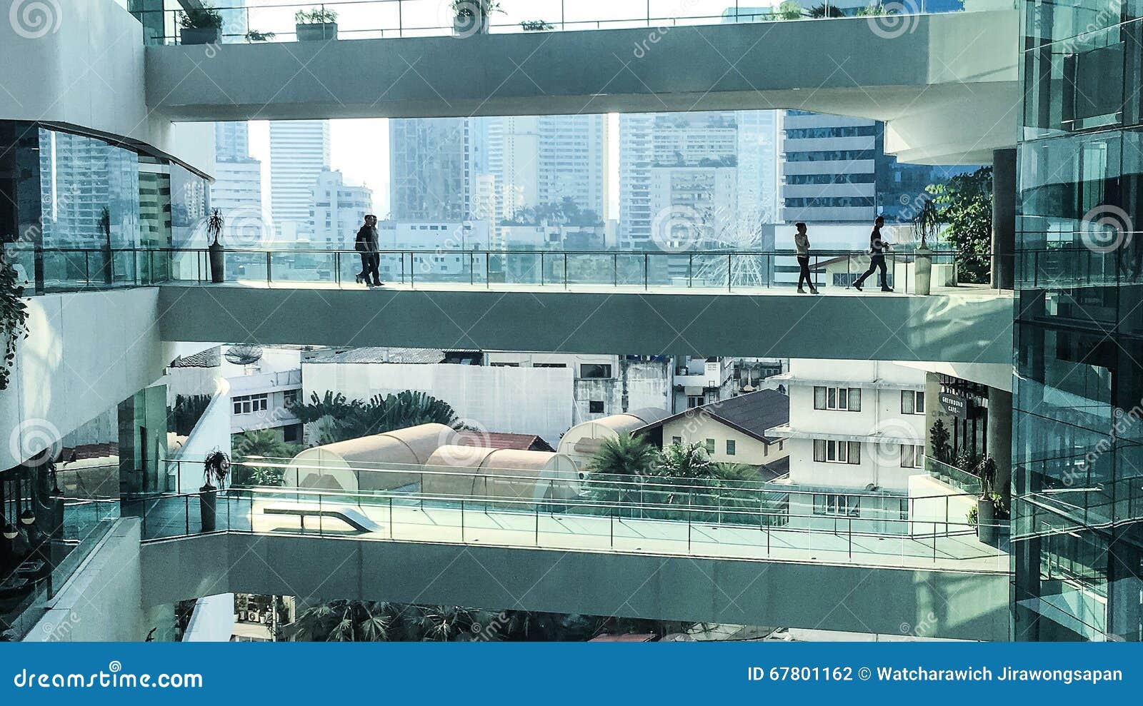 Skywalk at Emquartier stock photo. Image of architecture - 67801162