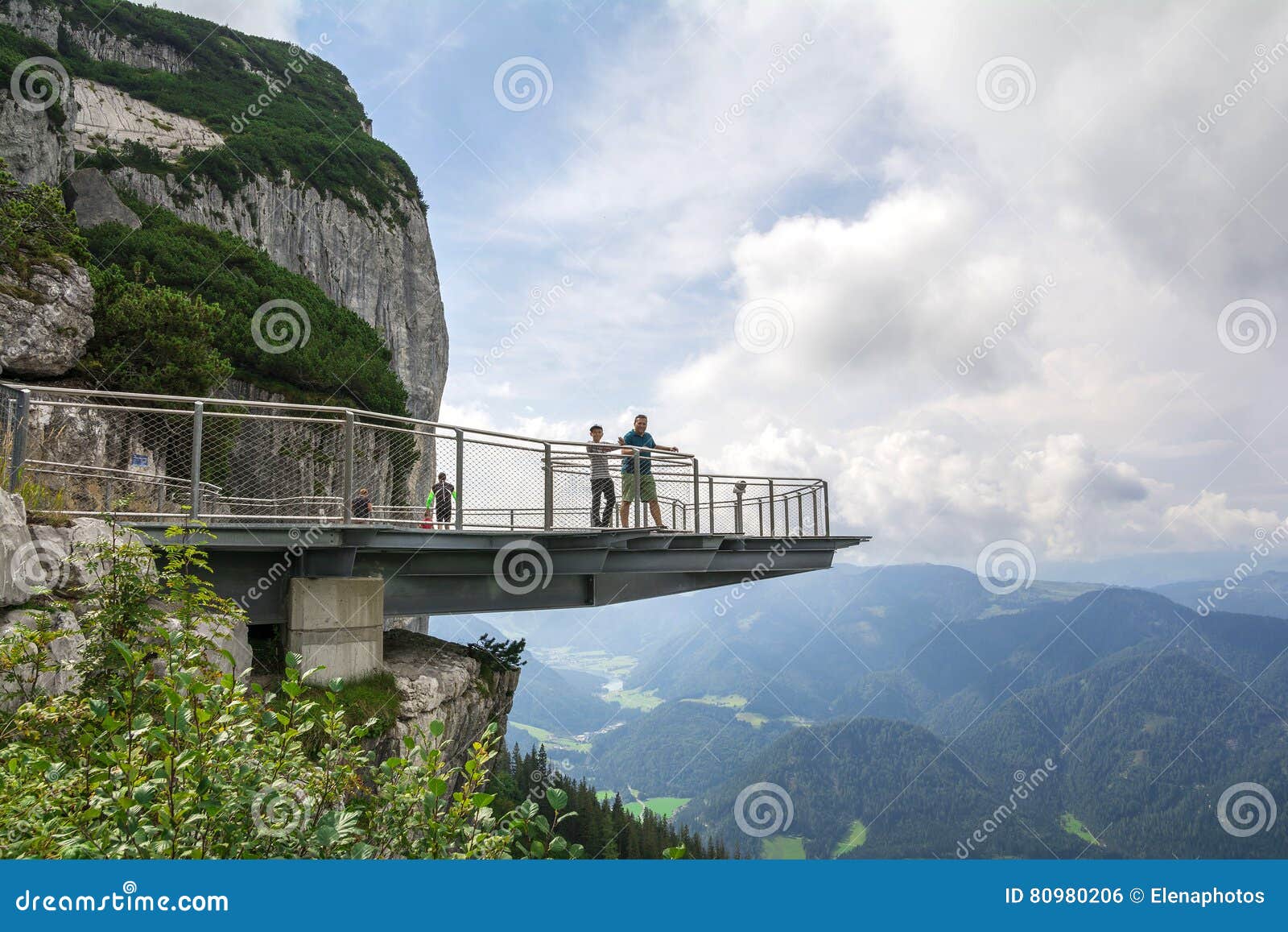 Skywalk Platform, Tirol, Austria Stock Photo - Image of panorama ...