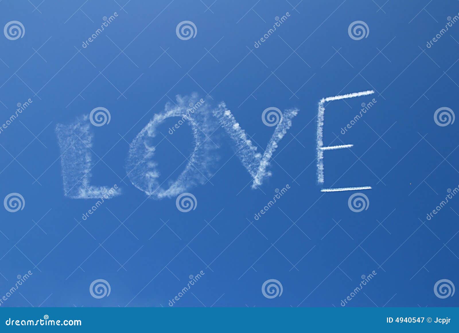 Skywriting stock image. Image of romance, plane, puffy - 4940547