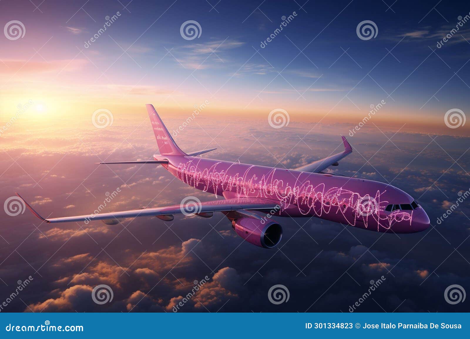 Skywriting Support Airplane Trails Spelling Out Stock Illustration ...