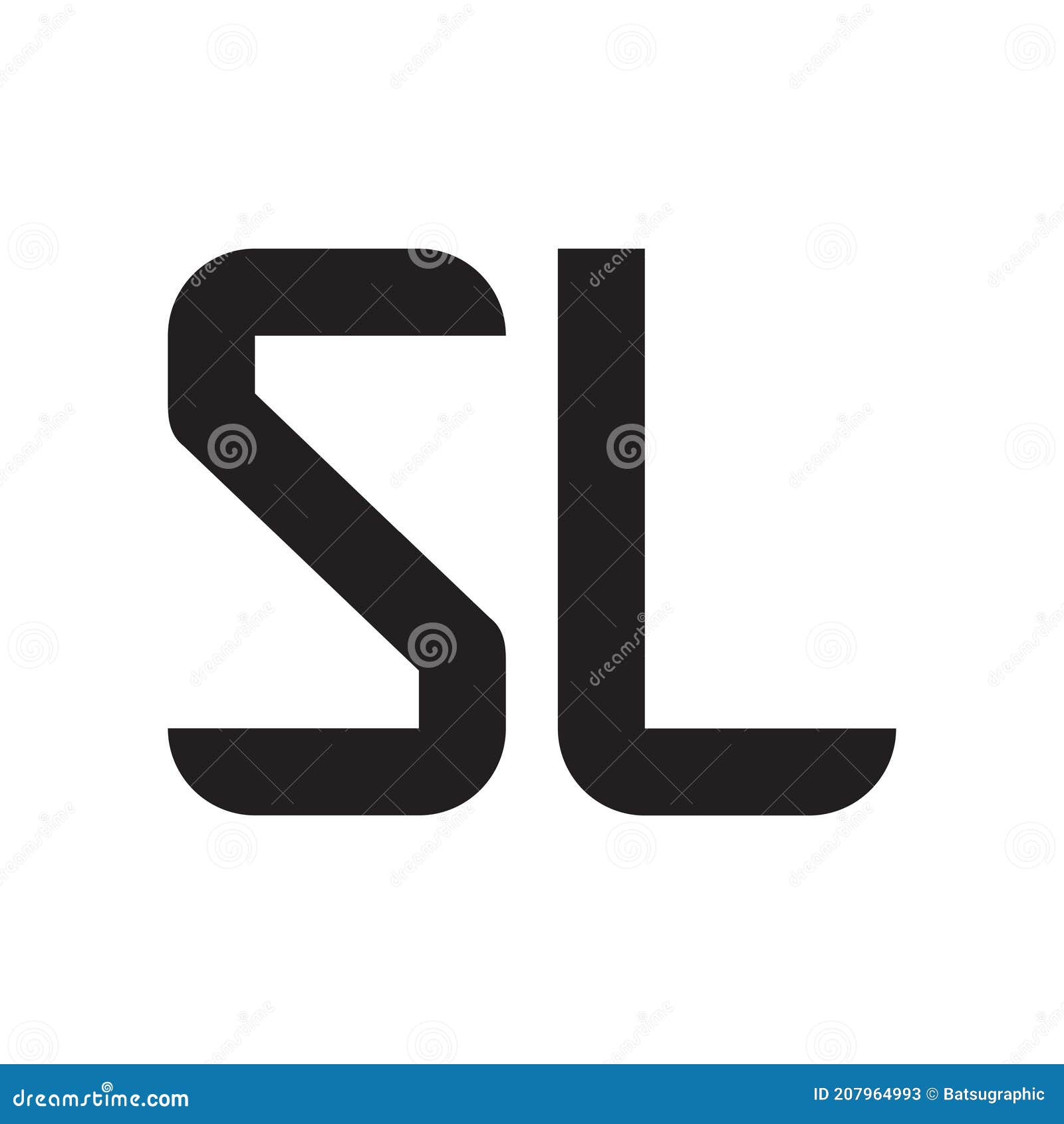 Sl Initial Letter Vector Logo Icon Stock Vector - Illustration of icon ...