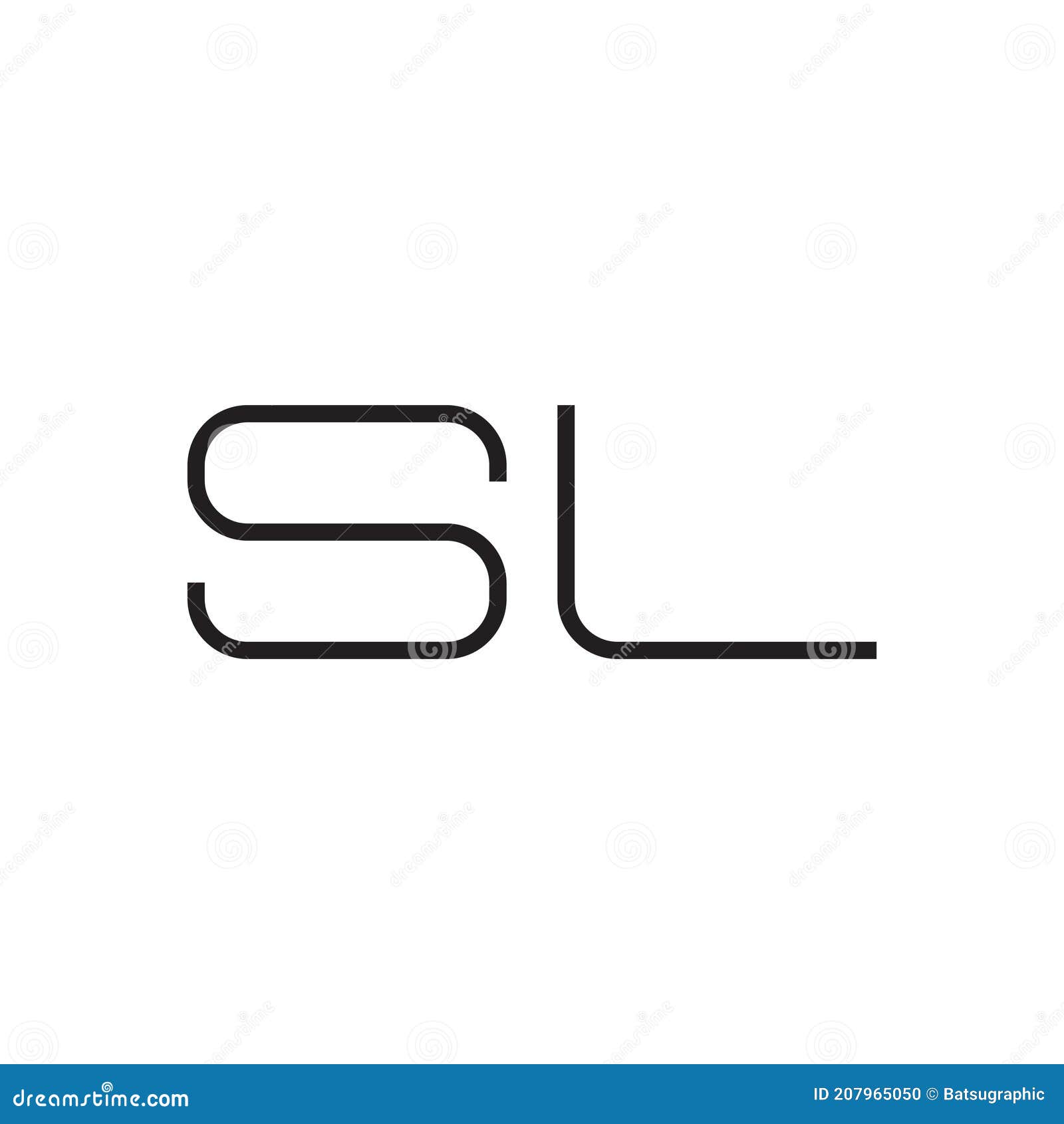 Sl Initial Letter Vector Logo Icon Stock Vector - Illustration of ...