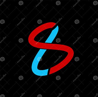 SL Letters with Infinity Symbol. SL Letters Icon and Infinite Stock ...