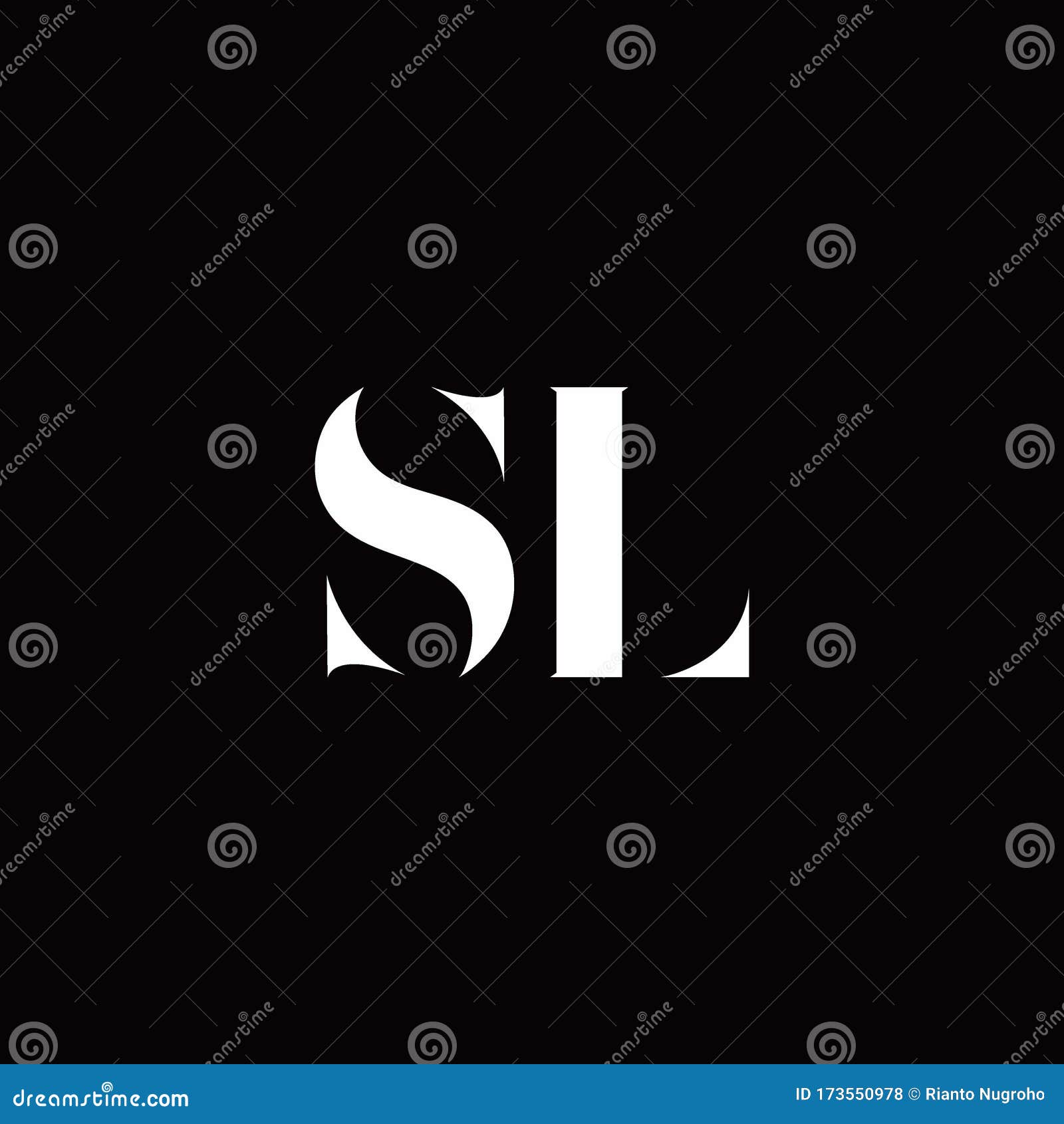 SL Logo Letter Initial Logo Designs Template Stock Vector ...
