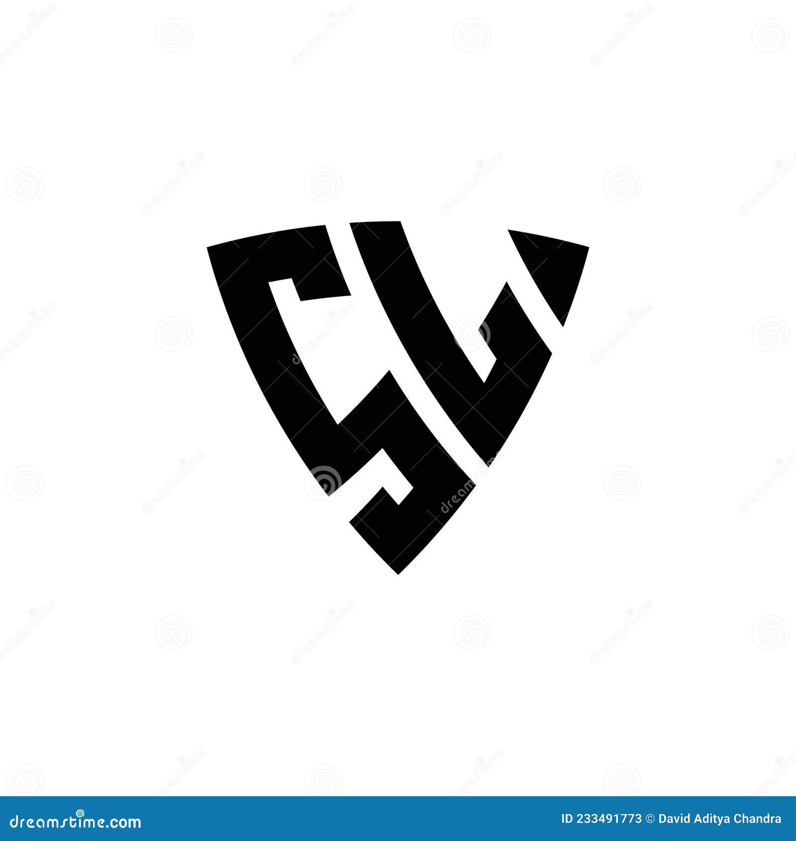 SL Logo Monogram Triangle Shield Style Stock Vector - Illustration of ...