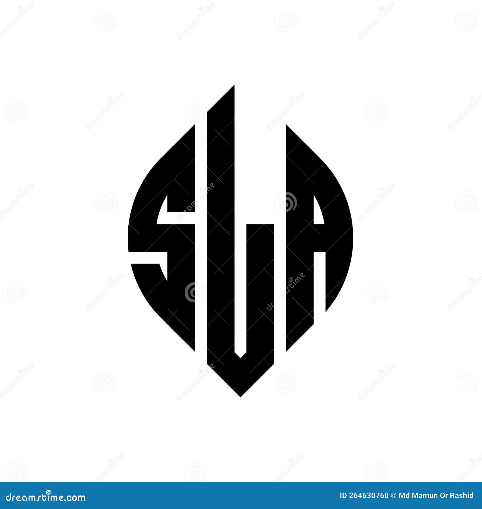 SLA Circle Letter Logo Design With Circle And Ellipse Shape. SLA ...