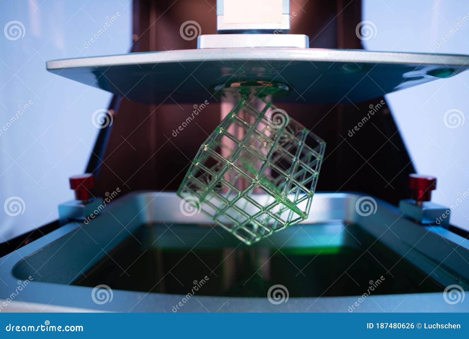 SLA Stereolithography DLP- Digital Light Processing 3D Printer Stock ...