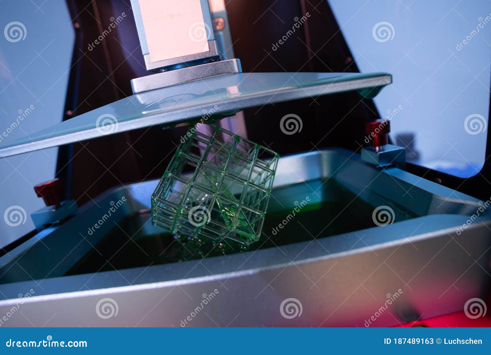 SLA Stereolithography DLP- Digital Light Processing 3D Printer Stock ...