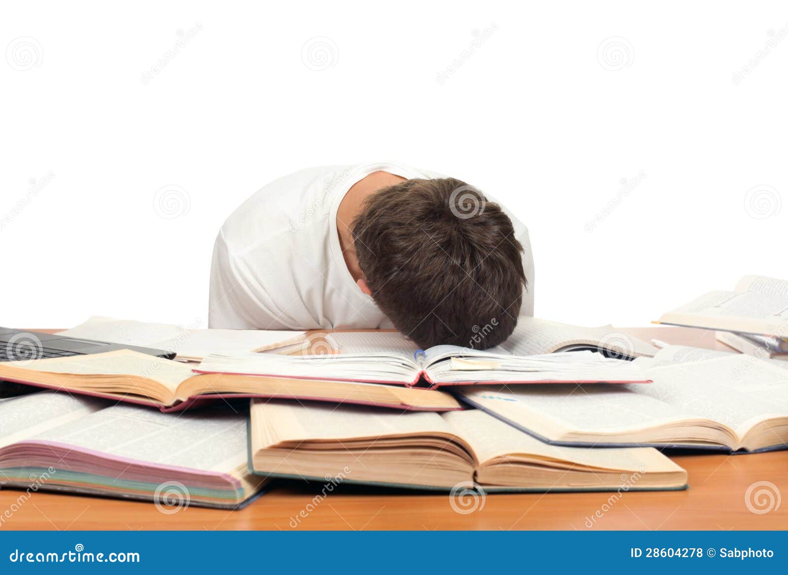 In Slaap De Daling Van De Student Stock Foto - Image of slaap ...