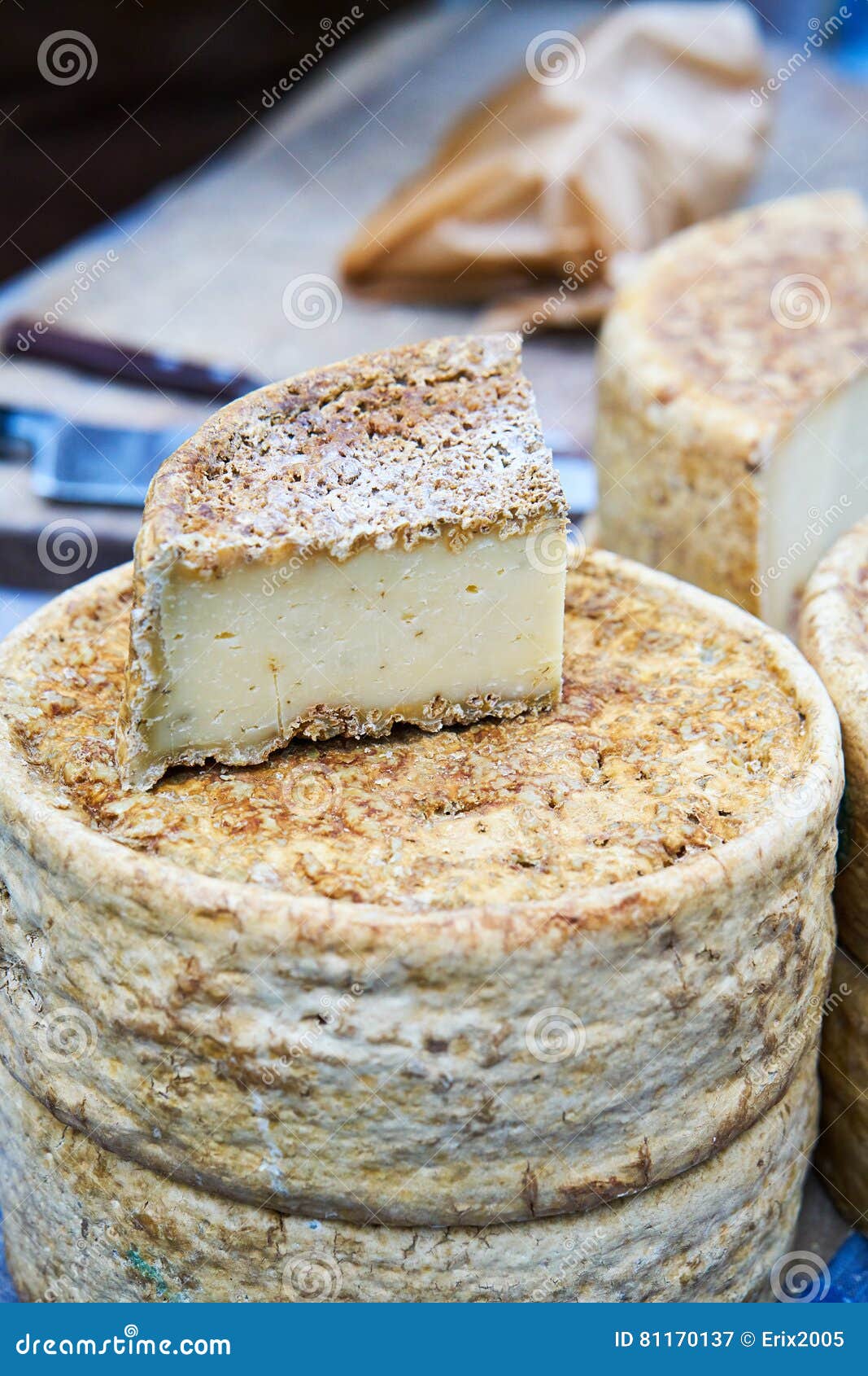 Slab and head of Cheese stock image. Image of organic - 81170137