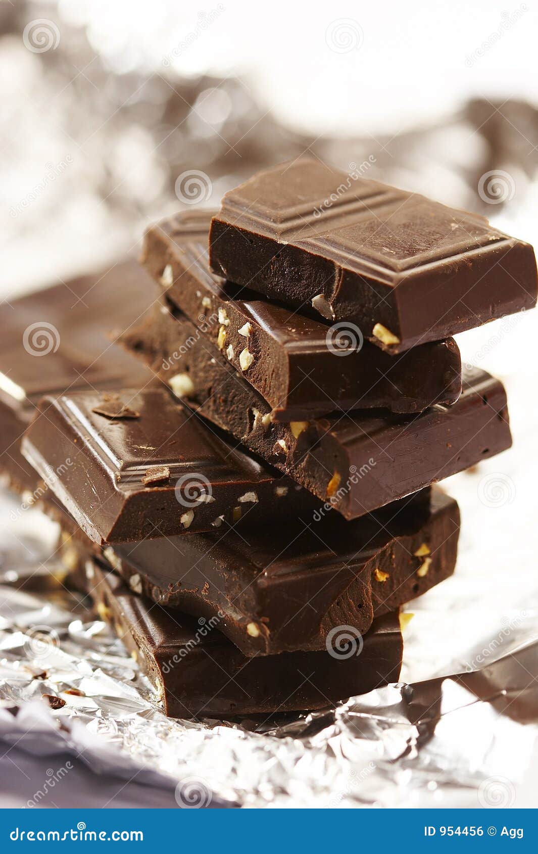 Slab chocolate with nut stock photo. Image of broken, bars - 954456