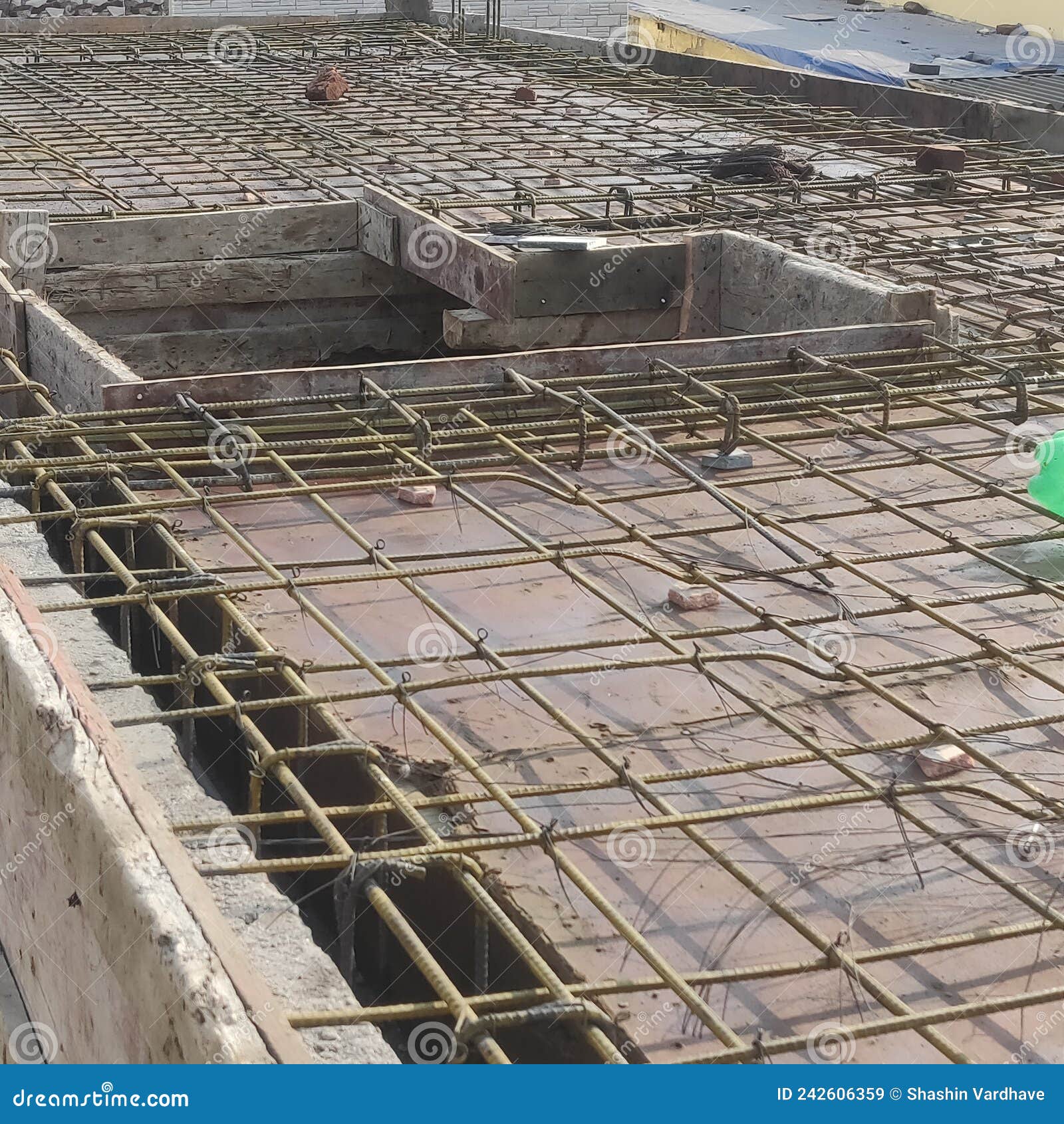 Slab Details & X28;iron Rod Casting& X29;, Mumbai Stock Image - Image ...