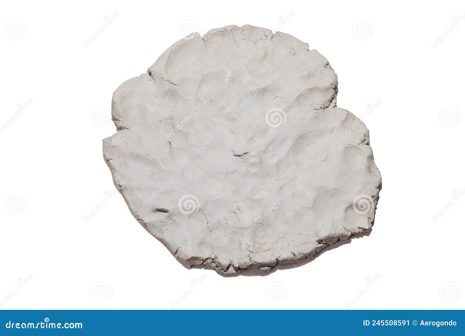 Slab of Gray Clay Isolated on White Background Stock Image - Image of ...