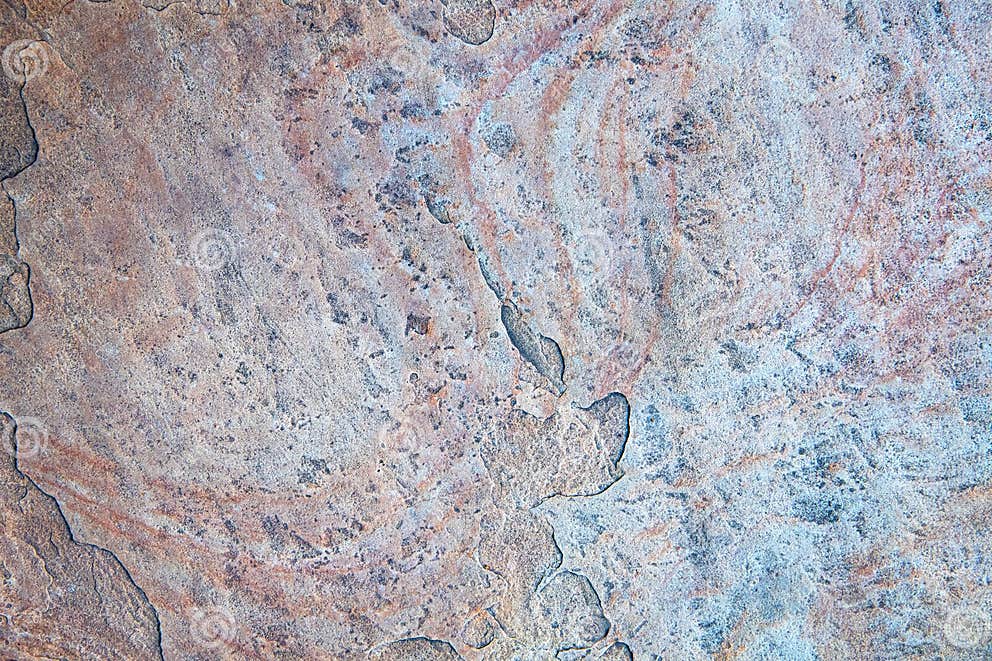 Slab of Natural Stone with Rust-colored Peelings. Texture Background ...