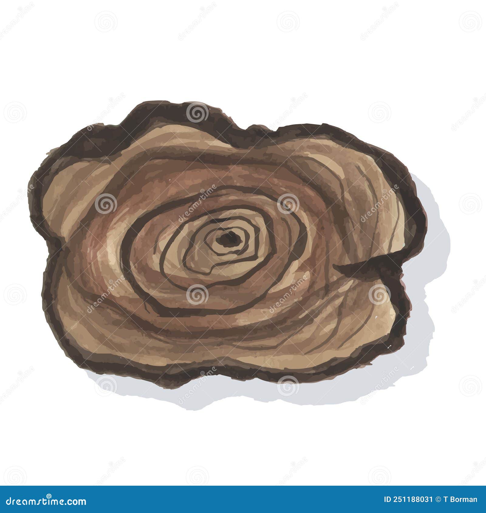 Slab Tree Vector Illustration Hand Drawing Stock Vector - Illustration ...