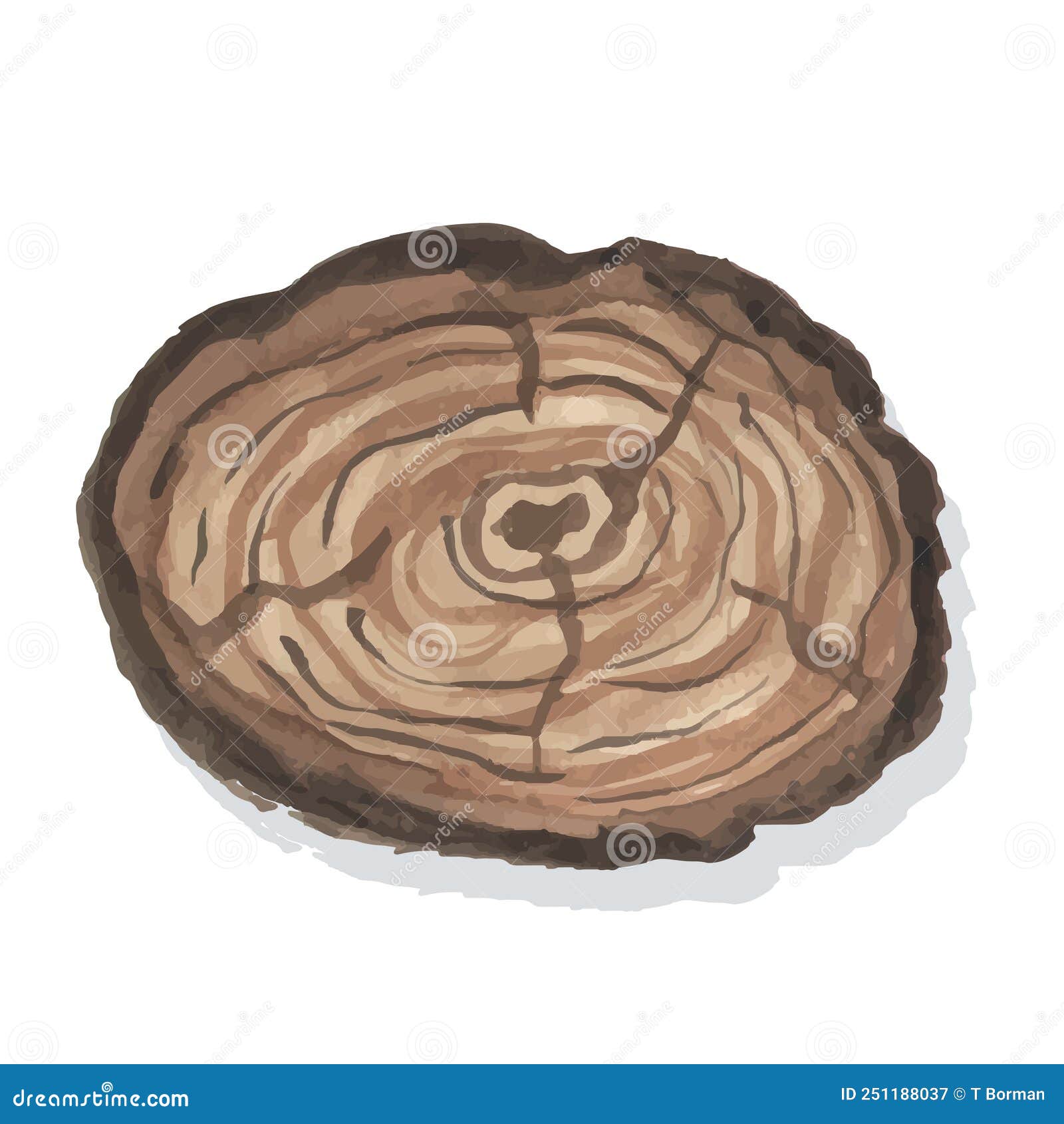 Slab Tree Vector Illustration Hand Drawing Stock Vector - Illustration ...