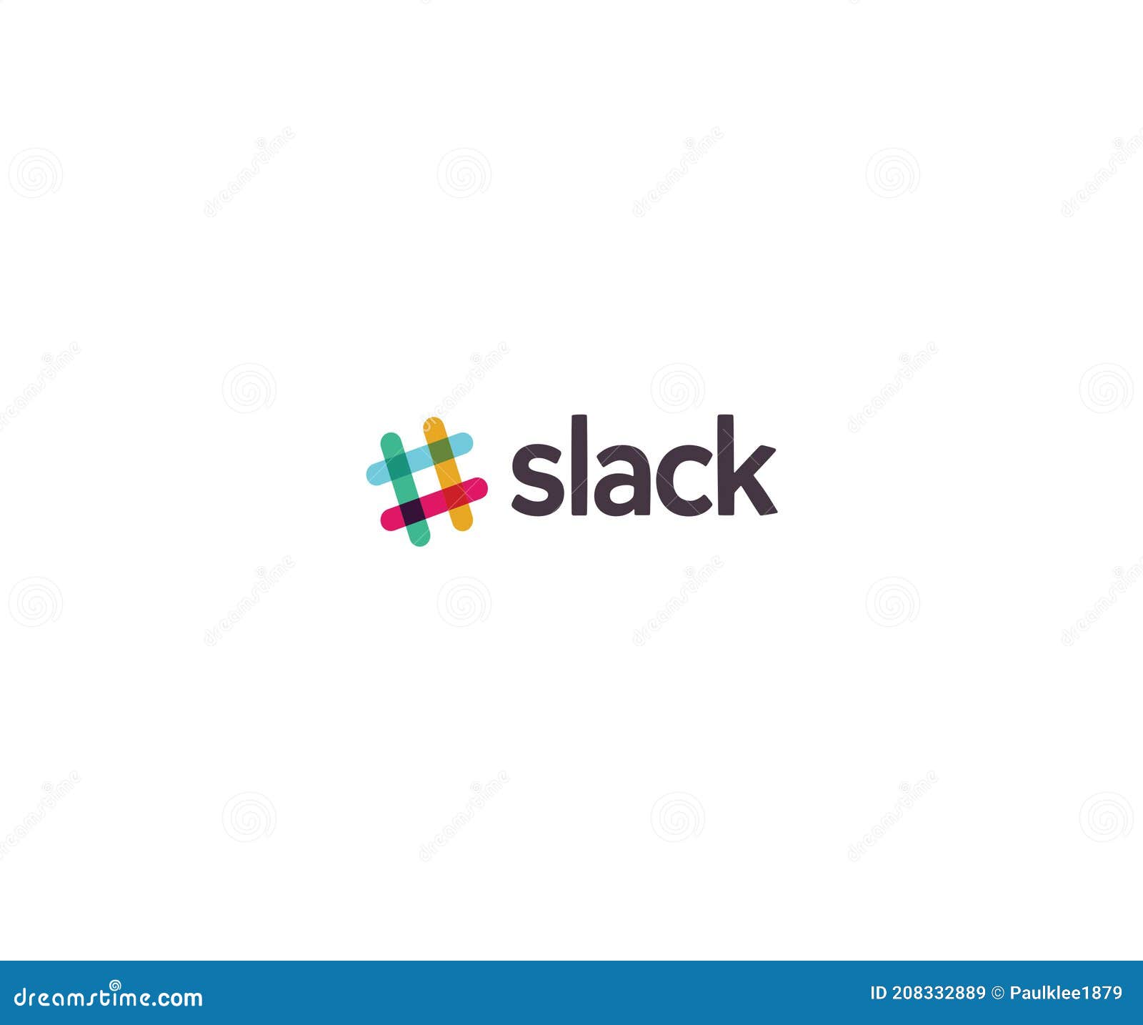 Slack Logo Icon Paper Texture Stamp Editorial Photo | CartoonDealer.com ...