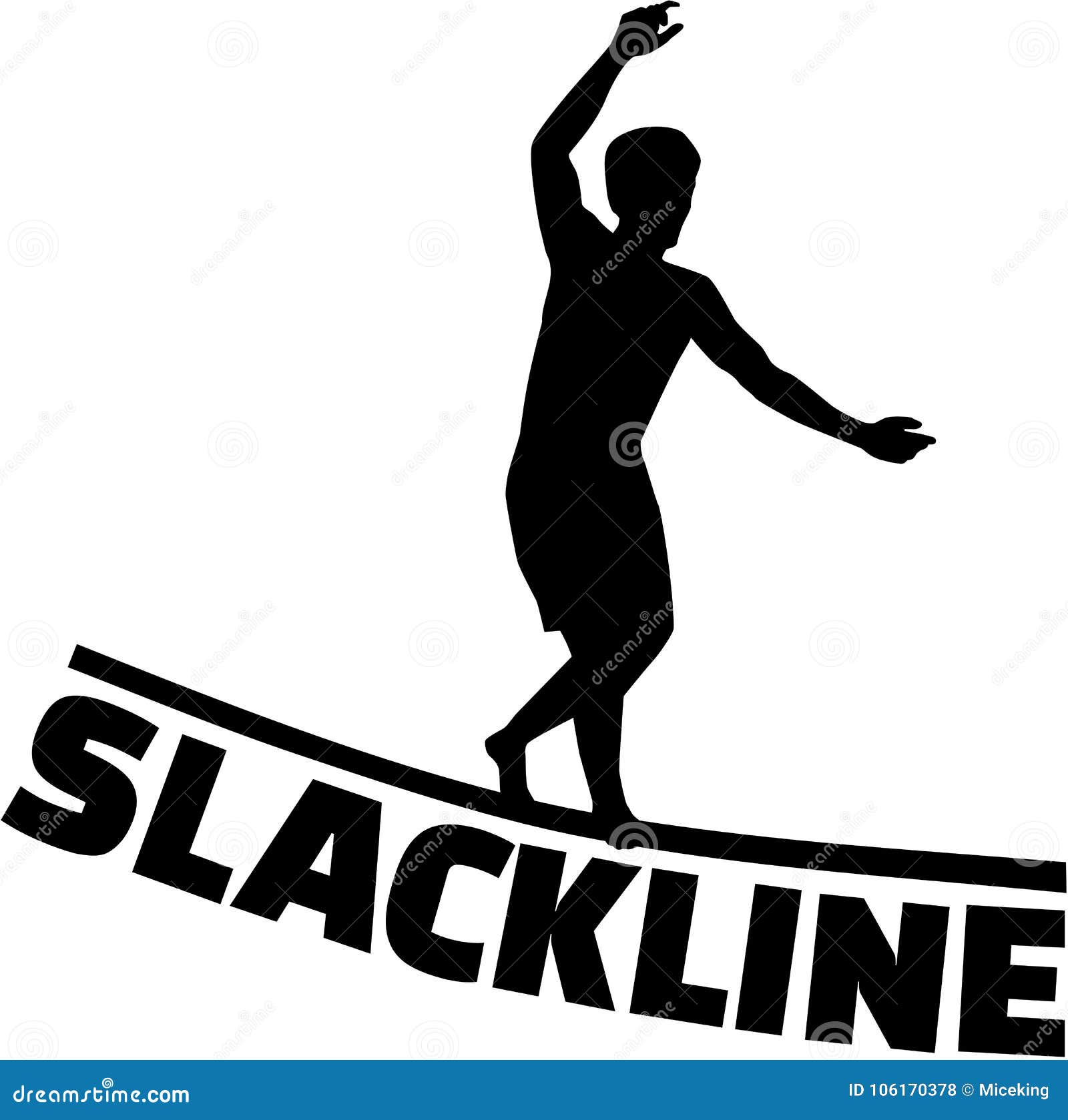 Slackline Stock Image | CartoonDealer.com #34268065