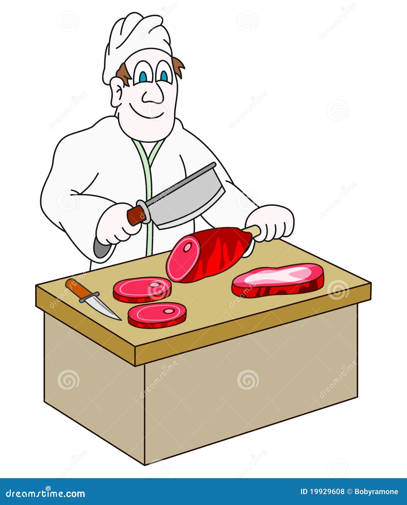 Slager vector illustratie. Illustration of stuk, illustratie - 19929608