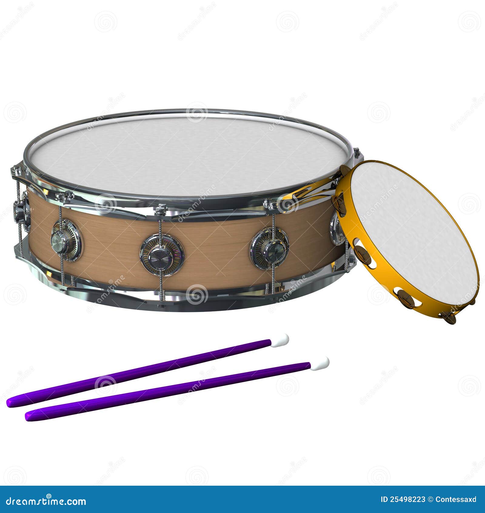 Slaginstrumenten stock illustratie. Illustration of trommels - 25498223