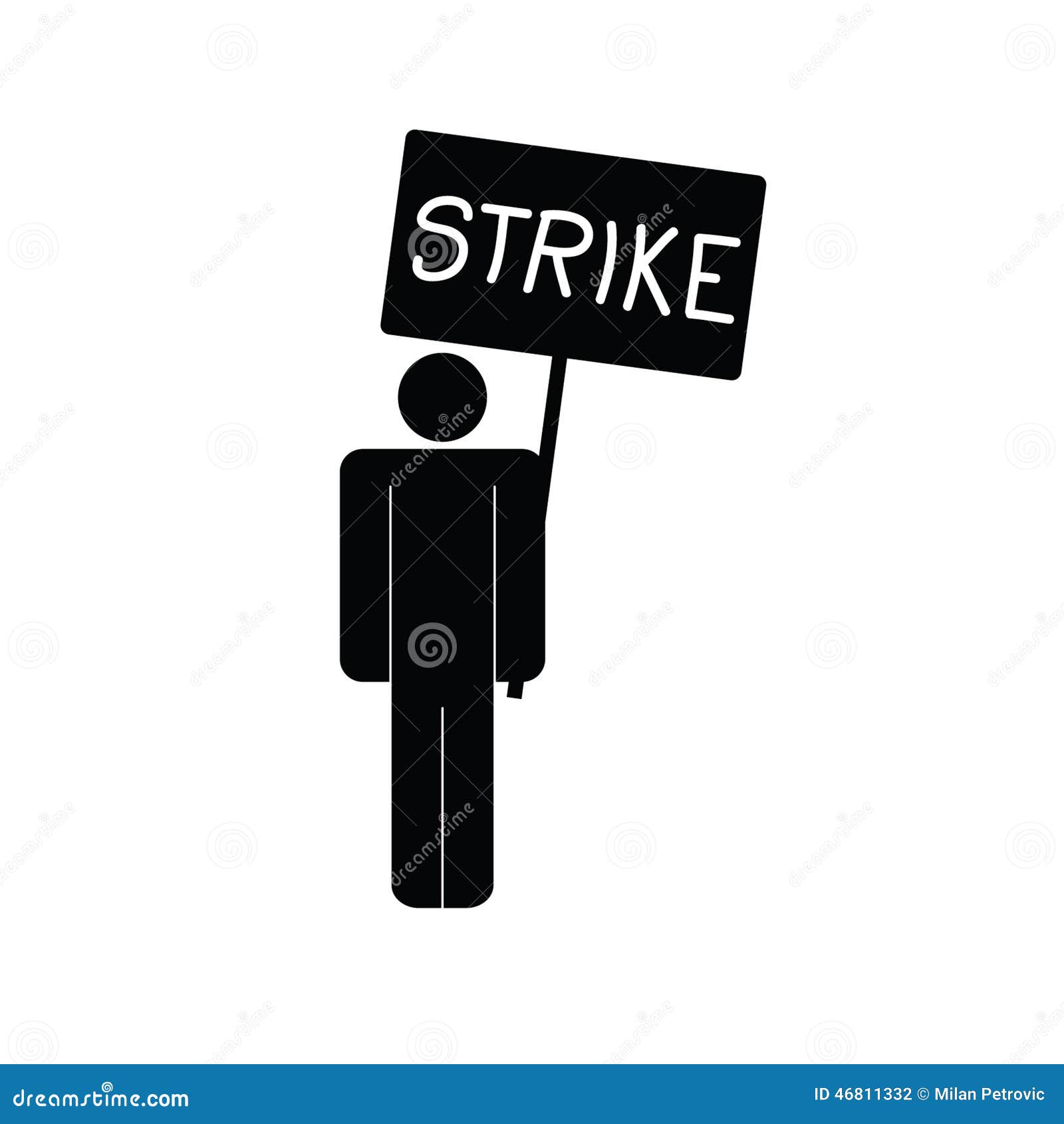 Slagsymbol med manvektorn vektor illustrationer. Illustration av kropp ...