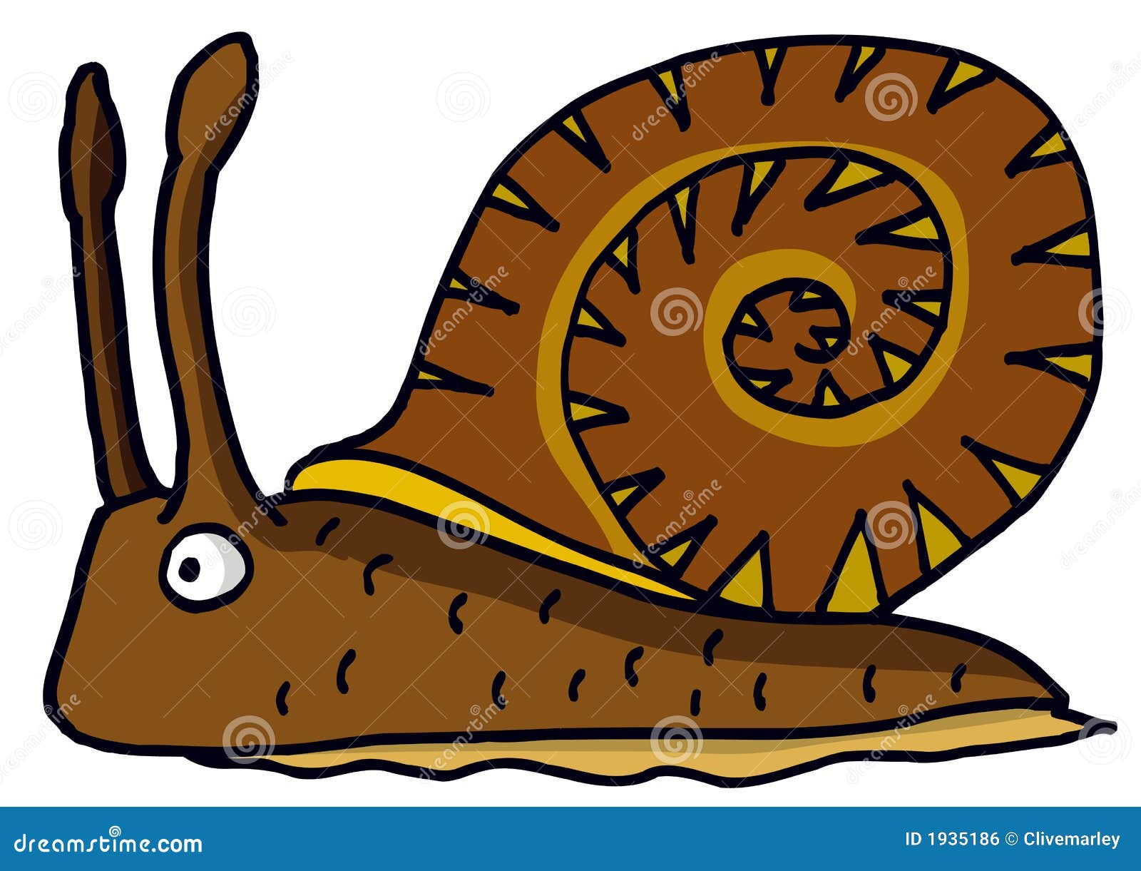 Slak vector illustratie. Illustration of glijden, weekdier - 1935186